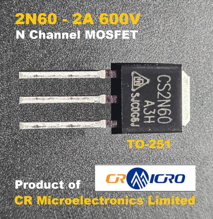 Jual Original MOSFET CS 2N60 N-Channel 2A 600V Transistor Power AC SMPS ...