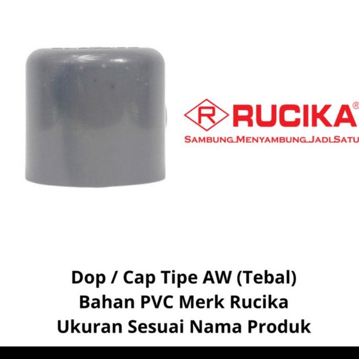 Jual Dop / Cap PVC Rucika 3/4" inch AW (Tebal) - Jakarta Utara ...