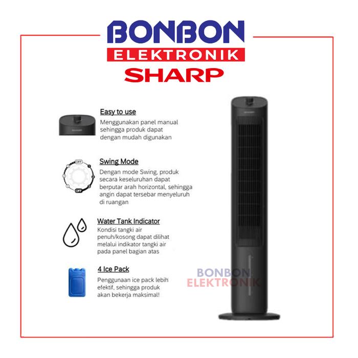 Promo SHARP Air Cooler 4 Liter PJ-R34TY-B / 4L PJR 34 TY PJR34TY 50 Watt 260 Cicil 0% 3x ...