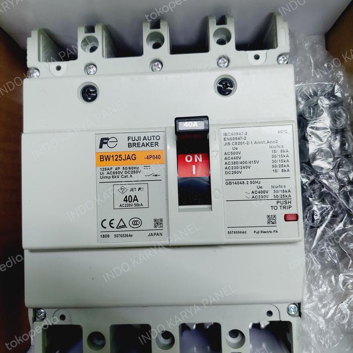 Jual MCCB BW125JAG 30A,40A,50A,60A,75A,80A,100A 4p(R,S,T,N) FUJI ...