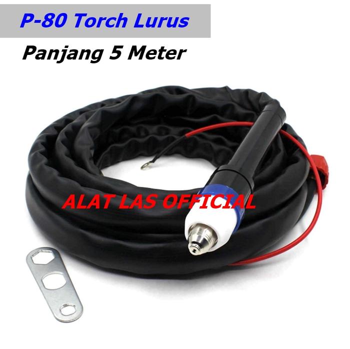 Jual P-80 Torch Body Torch Head Stang Plasma Cutting P80 P 80 Lurus 5 ...