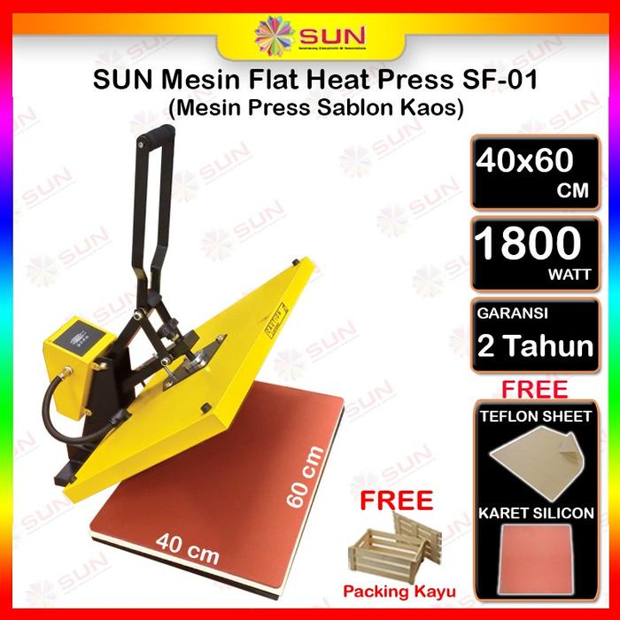 Promo Mesin Press Sablon Kaos SUN SF-03 (SLIDING) / SF-01 40x60 High ...