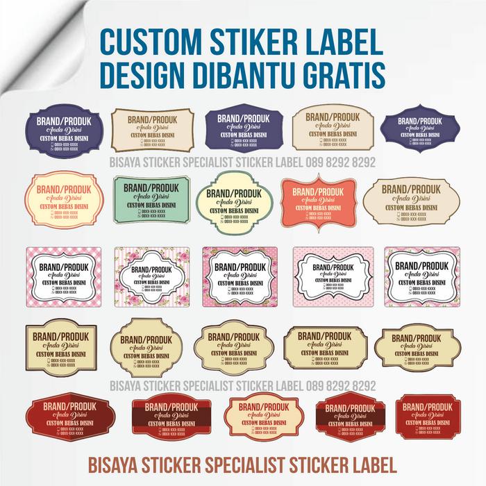 Jual Custom Stiker, Custom Sticker, Potong Sesuai Pola, Bahan VINYL ...