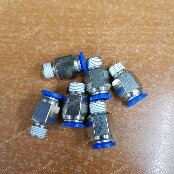 Jual NEPEL ANGIN PNEUMATIC PC 08-01 SELANG 8MM DRAT 1/8" HPC BLUE - Jakarta Barat - Daffa ...