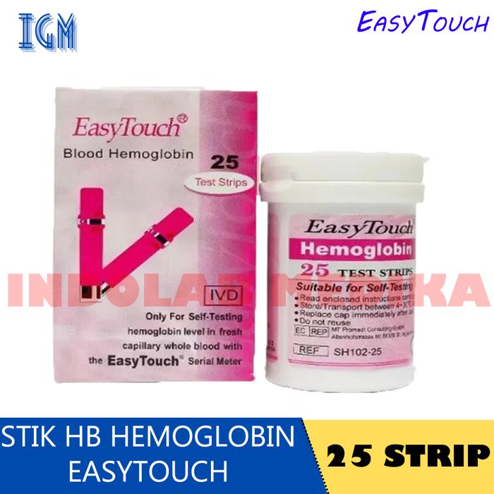Jual Strip Hemoglobin Easy Touch isi 25 strip - Kab. Mojokerto ...