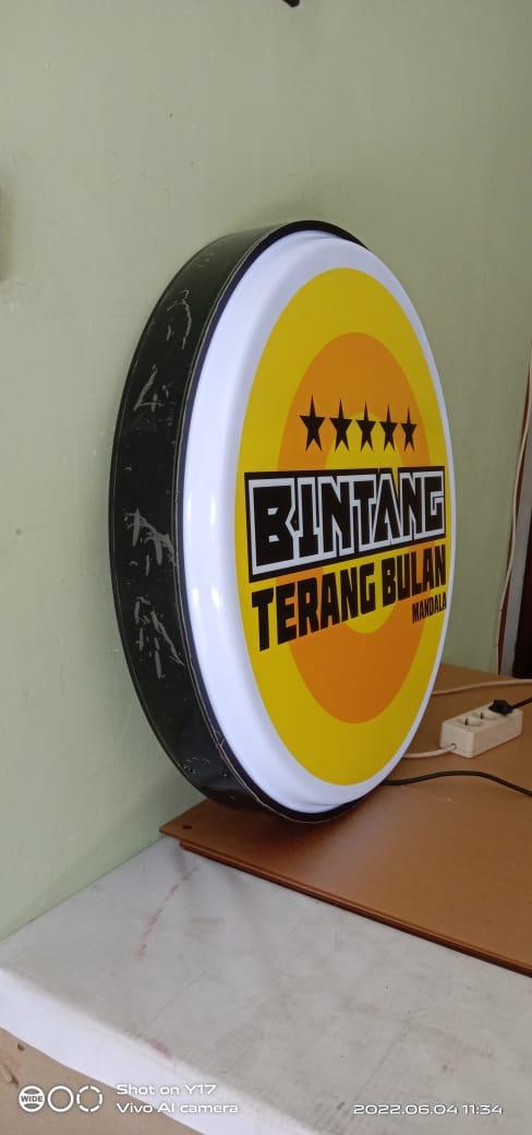 Jual NEON BOX NEON SIGN MURAH BULAT 1 SISI DIA 70 CM TERMASUK PRINTING ...