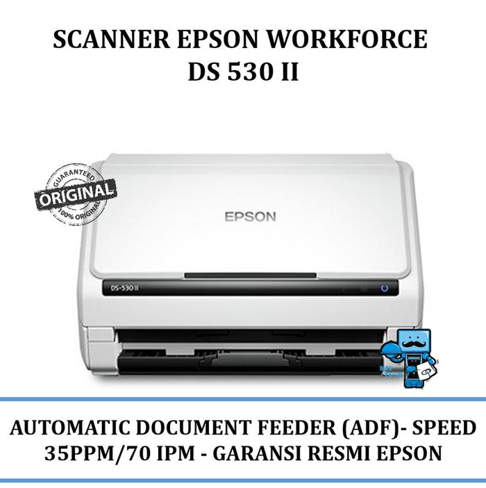 Promo Scanner Epson DS 530 II WorkForce A4 Duplex Sheetfed ADF Cicil 0% ...
