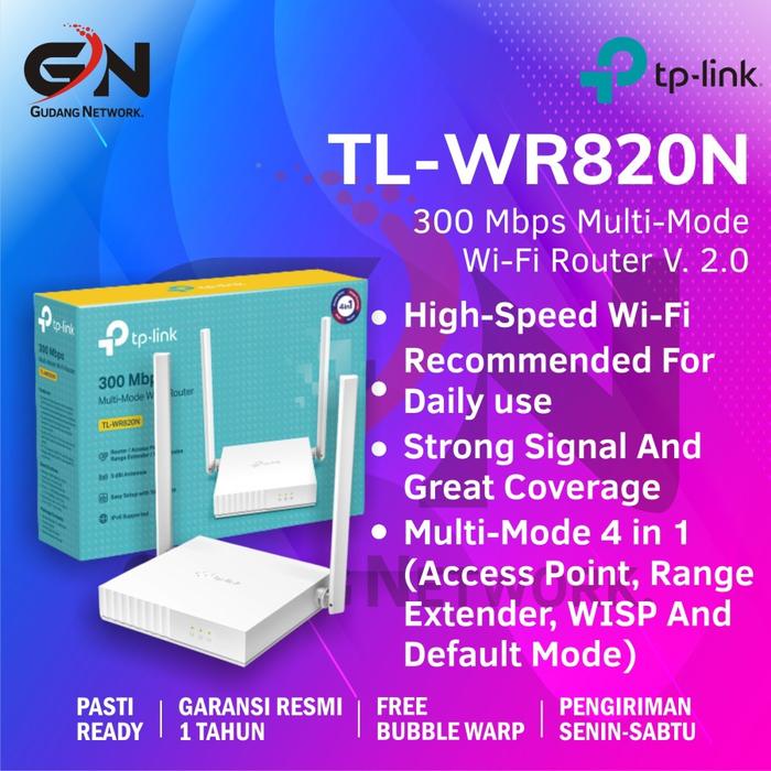 Jual TP-LINK TL-WR820N 300Mbps Wireless N Router tplink tl-wr820n tl ...