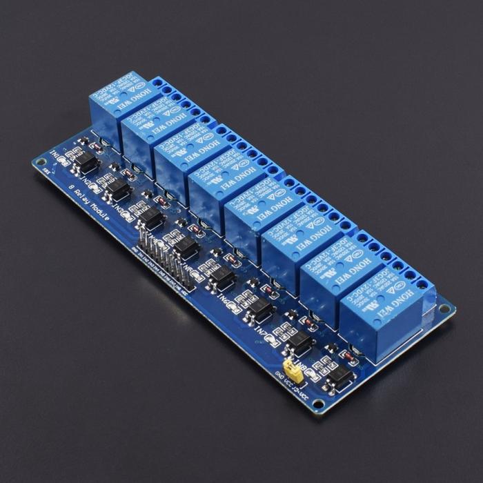 Jual Relay 5v 8 Channel Output 250vac 30vdc 10a With Optocoupler Module ...
