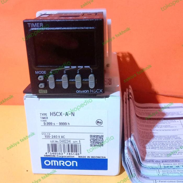 Jual OMRON H5CX -A-N 100 to 240VAC digital timer. 100% Original - Kota ...
