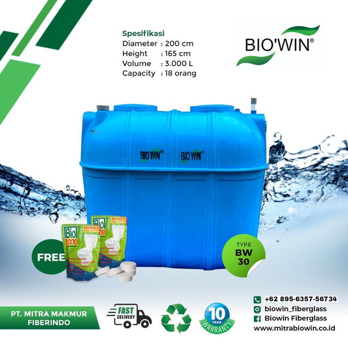 Jual septic tank bio, bbukan biofill, biotech, bio tank, biowin 3000 ...