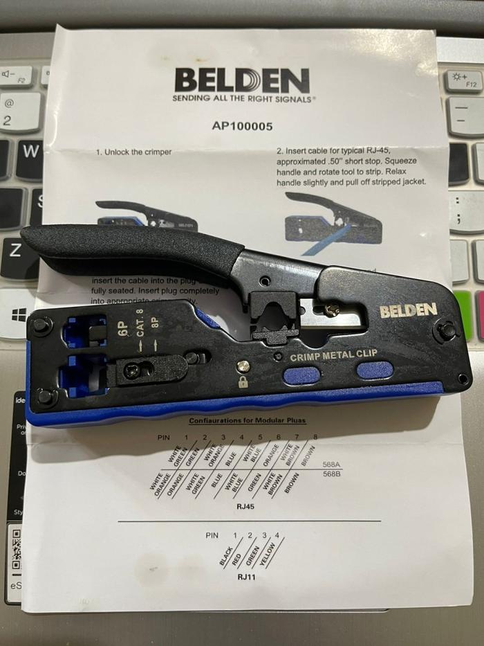 Jual Belden AP100005 Crimping Tool / Tang Krimping Belden STP CAT6A ...