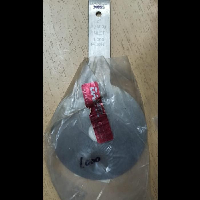 Jual DANIEL ORIFICE PLATE SS-316 2"INCH ANSI 3/600 INLET 1,000 ...