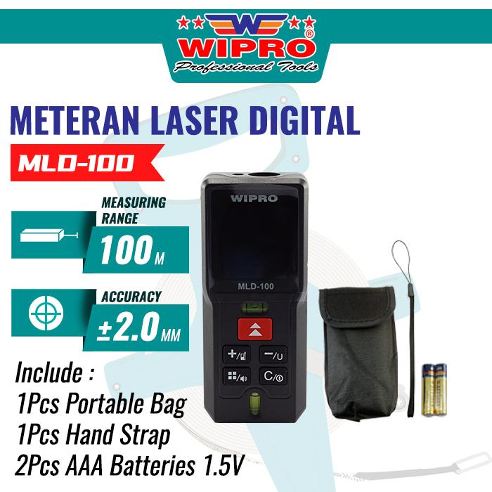 Promo WIPRO Meteran Laser Digital MLD-100 Cicil 0% 3x - Kota Surabaya ...