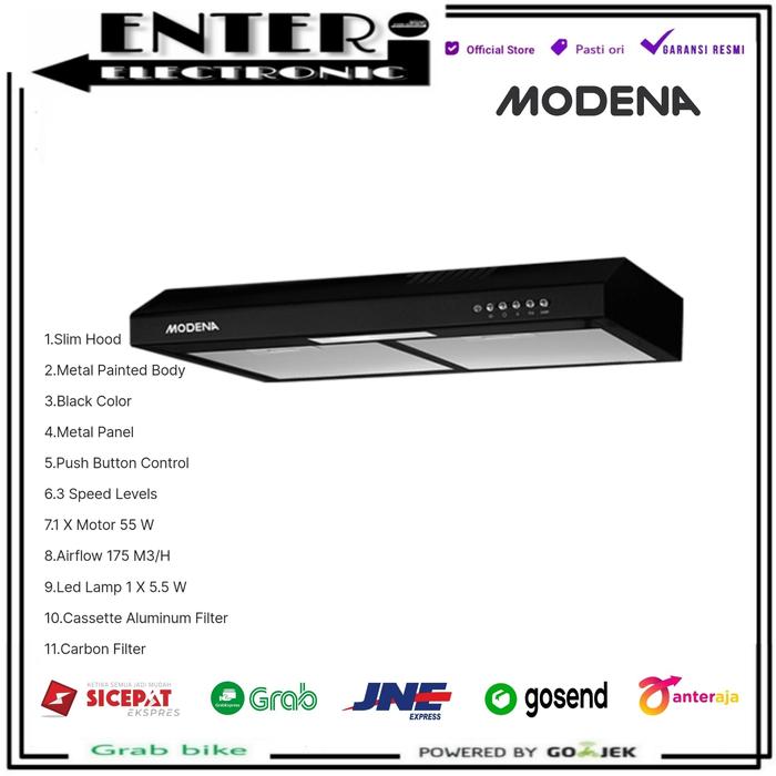 Promo MODENA PX6031L - SLIM COOKER HOOD PX 6031L SLIM 60 CM MODENA PX 6031 L Cicil 0% 3x - Kota ...