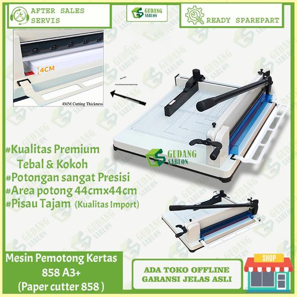 Jual Alat Pemotong Kertas A3 / Mesin Thick Layer Paper Cutter 858 1 Rim ...