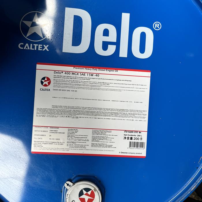 Jual Delo 400 MGX 15W-40 Caltex Heavy Duty Diesel Engine Oil 200 Liter ...