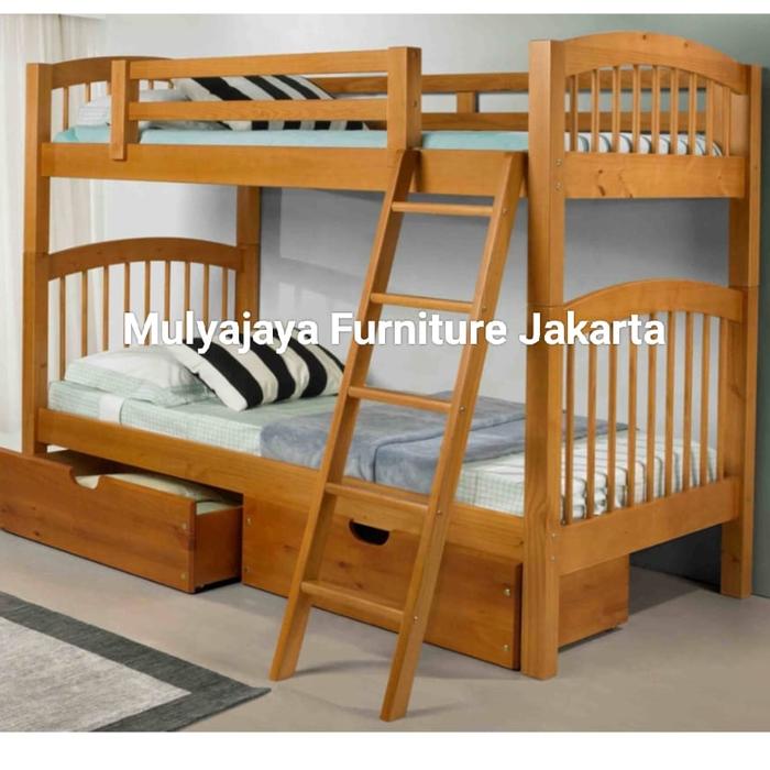 Jual BUNK BED KAYU JATI ATAU RANJANG SUSUN - 120x200 - Jakarta Timur ...