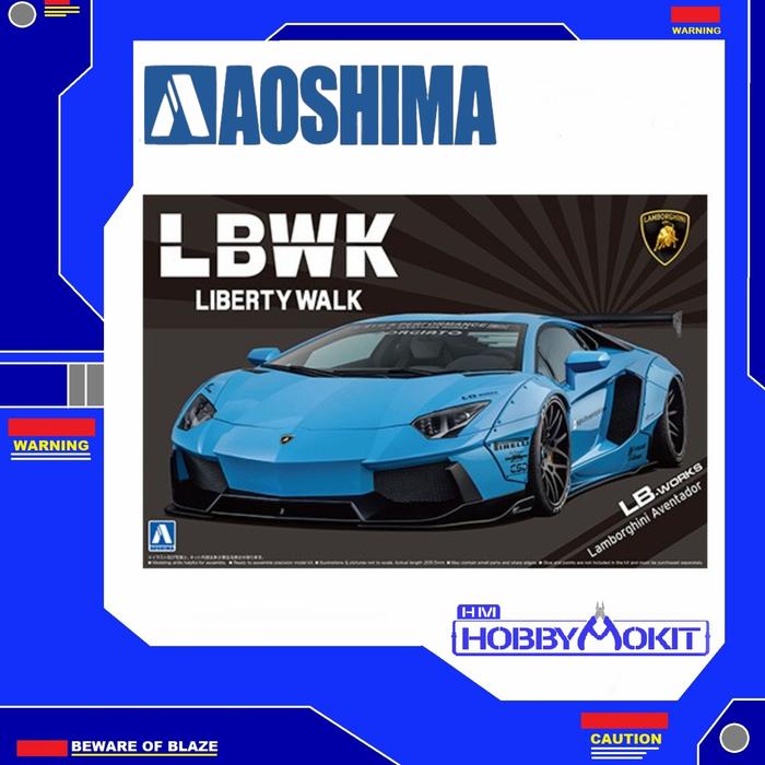 Jual AOSHIMA 1/24 LB WORKS LAMBORGHINI AVENTADOR VER.1 - Kota Bandung ...