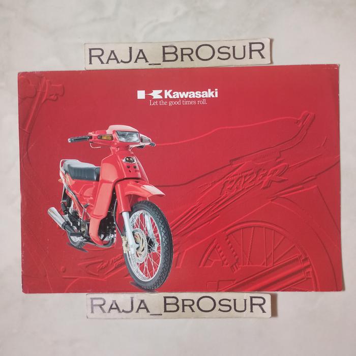 Jual Poster brosur katalog flyer jadul lawas Kawasaki Kaze/Kaze R 1998 - Kab. Langkat ...