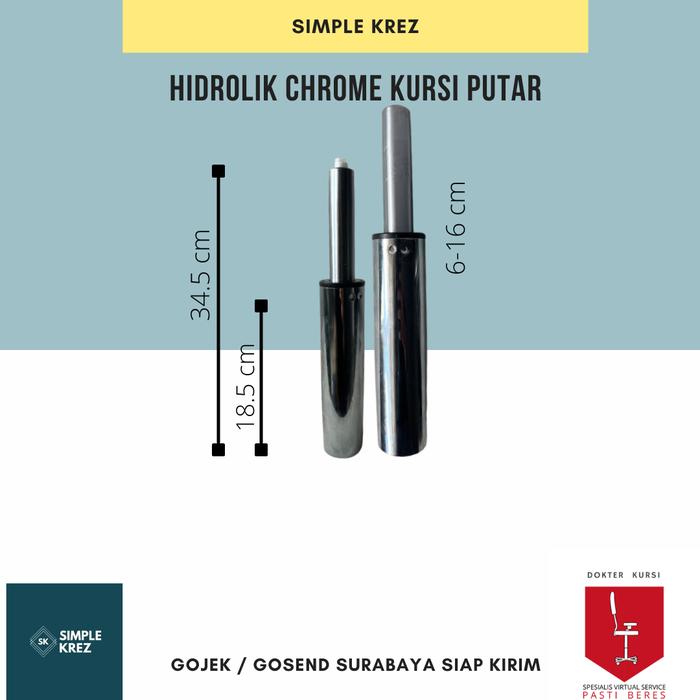 Jual HIDROLIK CHROME BESI TEBAL KURSI KANTOR - Kota Surabaya - Simple ...