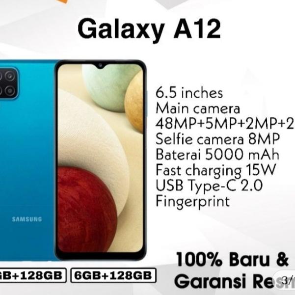 Jual samsung galaxy a12 ram 4/128gb black - Kota Tangerang Selatan ...