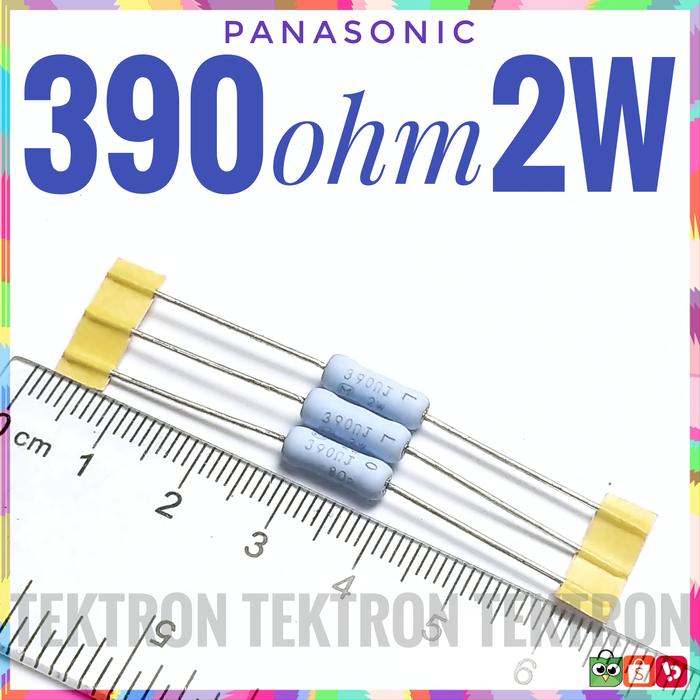 Jual Panasonic 390ohm 2Watt Resistor 390R 391 2W 390 ohm 2 W - Kota Bandung - tektron | Tokopedia