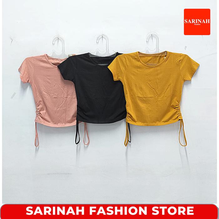 Promo Baju Kaos Crop Top Wanita Women's Cropped T-Shirt - Kota Makassar ...