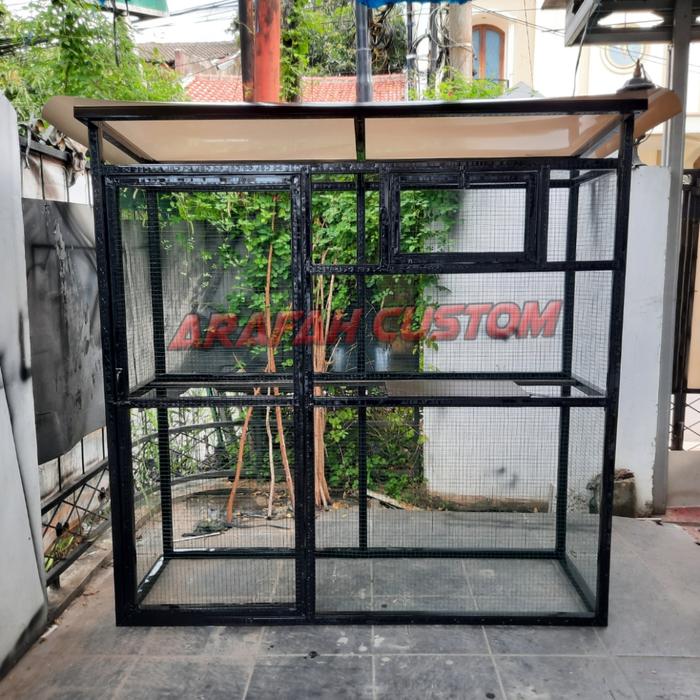 Jual Sangkar Kandang Burung Aviary Lovebird Merpati Murai Beo Jalak ...