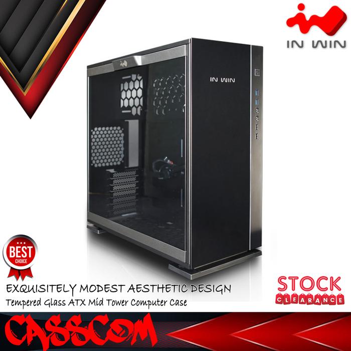 Jual Casing PC In Win 305 Black TG ATX Middle Tower - InWin 305 Gaming ...