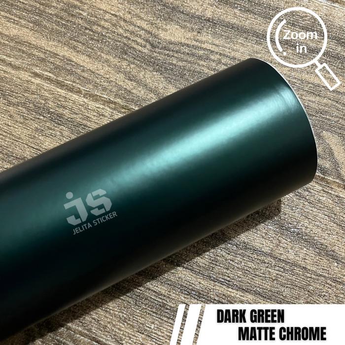 Jual Skotlet Dark Green Satin Matte Chrome Sticker Hijau Botol Metalik ...
