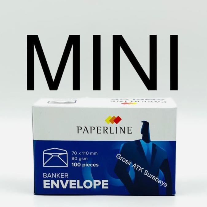 Jual New Amplop Banker Paperline Putih Polos Ev Mini Pg 70 X 110 Mm ...
