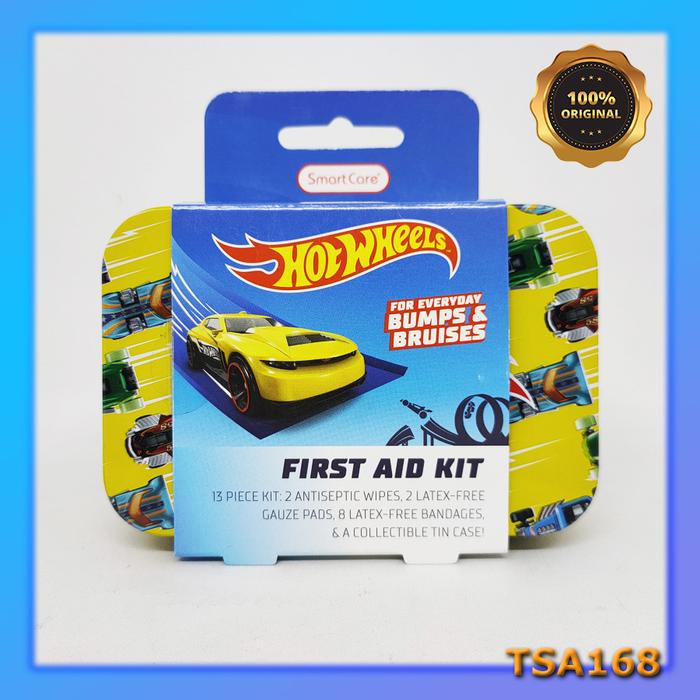 Jual SmartCare First Aid Kit Barbie Hot Wheels 13 Pieces ORI Smart Care ...