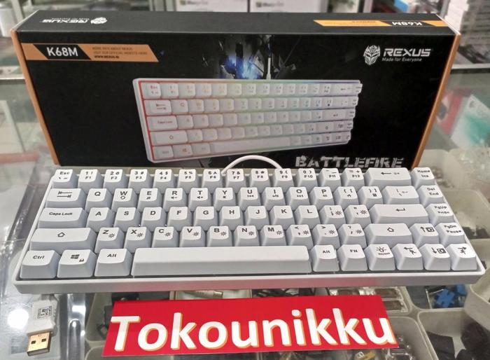 Jual Rexus Keyboard Gaming Mini Battlefire K68M - Putih - Kota Malang ...