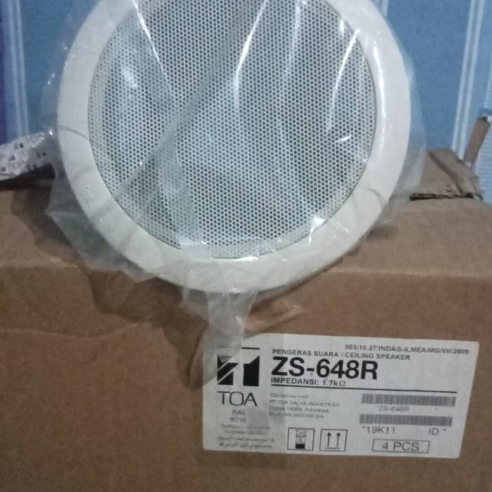 Jual Ceiling Speaker TOA ZS - 648R /Speaker Plafon ZS648R - Jakarta ...