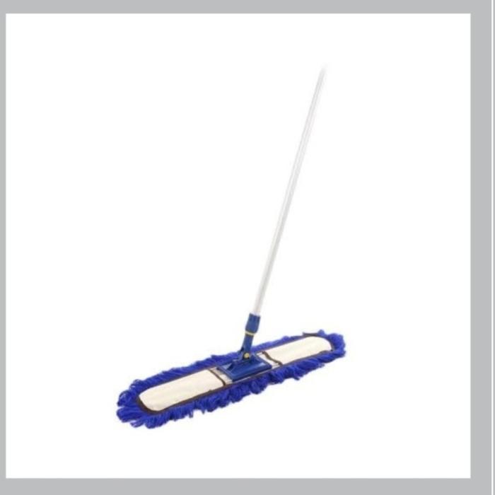 Jual Lobby Duster 60 CM Komplit | Lobby Duster Biru Gagang Panjang Kain ...