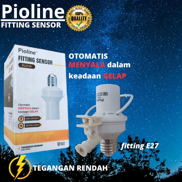 Jual Fitting Lampu Sensor Cahaya Otomatis (Photocell) Pioline Mantab ...