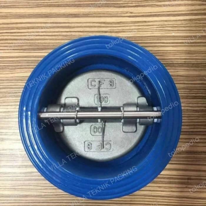 Jual Double Door Check Valve Wafer 4" Inch / Cast Iron Double Door PN16 ...
