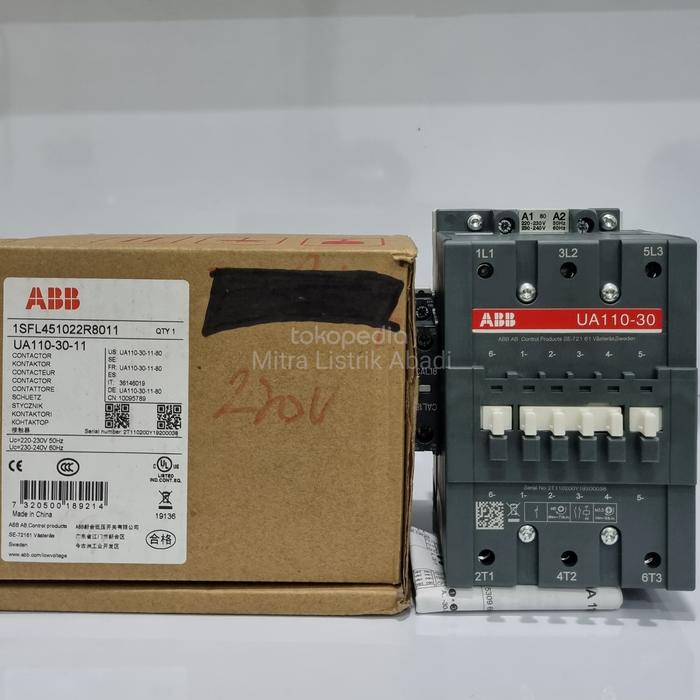 Jual KONTAKTOR KAPASITOR ABB UA110-30 -11 220V-240V ORIGINAL - Jakarta ...