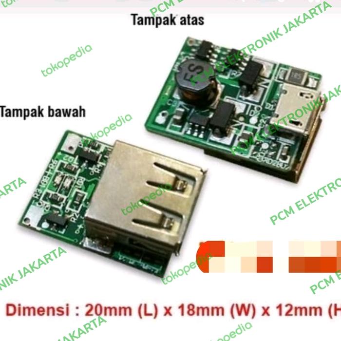 Jual modul module kit charger cash power bank powerbank 1a 5v 2in1 2 in ...