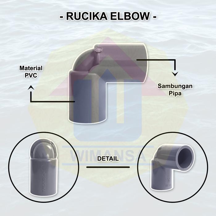 Jual RUCIKA ELBOW 3/4 INCH - SAMBUNGAN PIPA PVC - Kota Surabaya ...