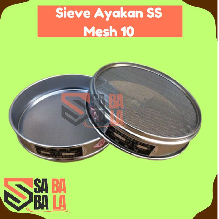 Jual Sieve Ayakan stainless mesh 10 ( Saringan uji Laboratorium ...