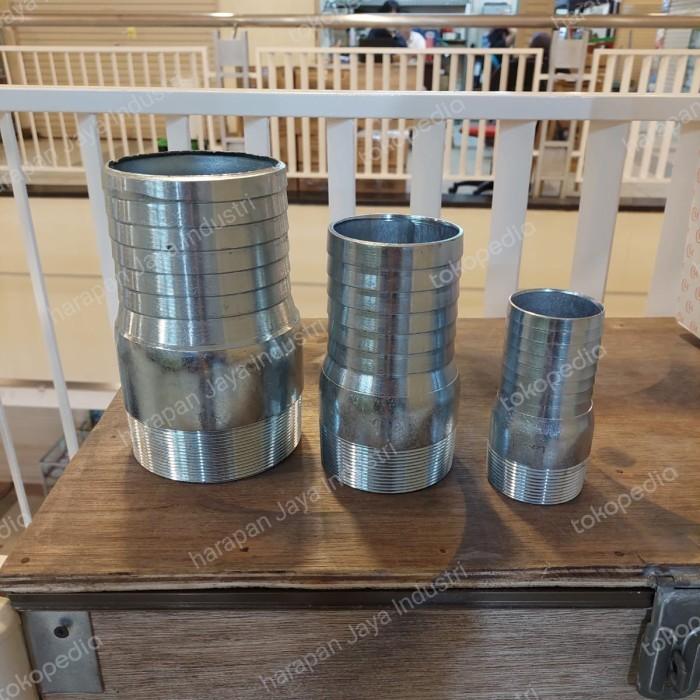 Jual King nepel / nepel selang besi galvanis / king nipple hose 2" inch ...