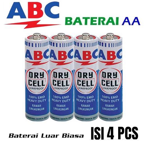 Jual 4 Pcs Battery ABC Biru AA A2 1.5V Batterai DRY CELL Battre Jam ...
