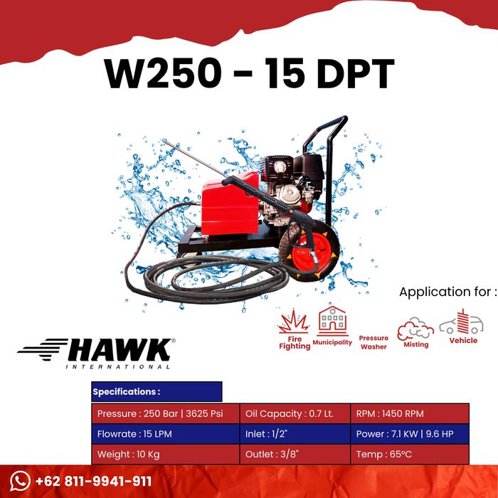 Jual waterjet Cleaner Hawk Pump 250bar Hydrotest - Jakarta Timur ...