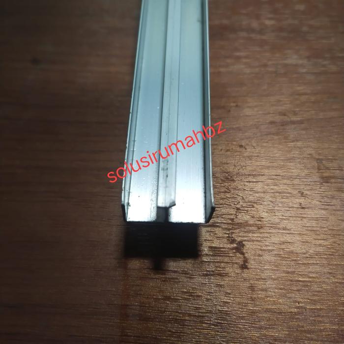 Jual per10cm ALUMINIUM M DATAR 24x11mm SHOWCASE RODA ETALASE MATEX rel ...