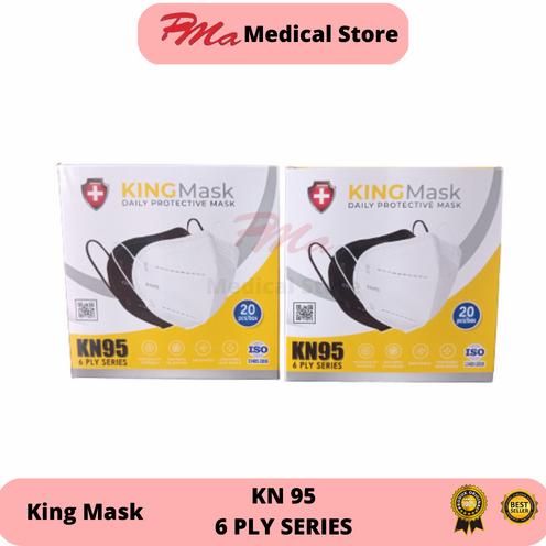 Jual Masker KN95 King Mask 6Ply Masker Medis Isi 20 pcs/ Box - Kab ...