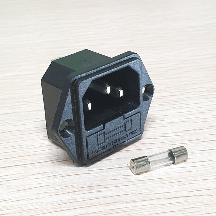 Jual Soket AC input 3 pin Soket ac inlet fuse - Jakarta Barat - Mega ...