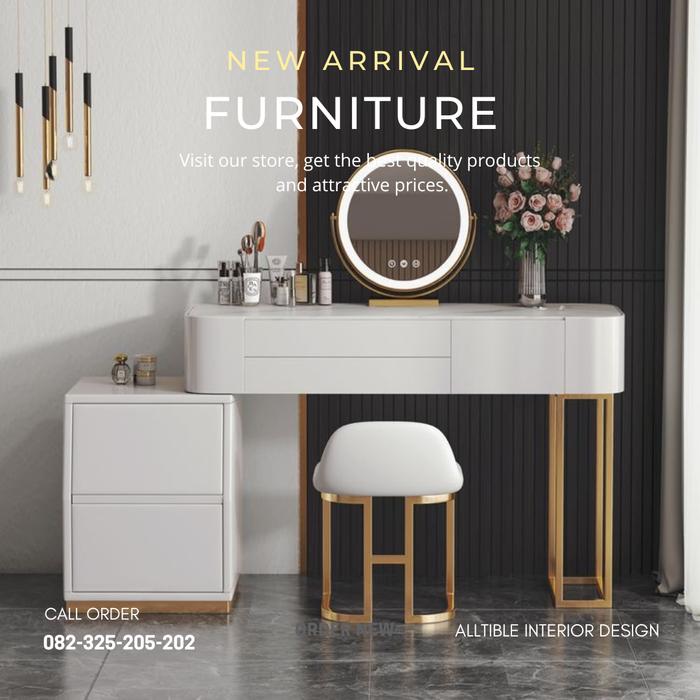 Jual Meja rias minimalis kaki besi-meja rias - Kab. Jepara - ALLTIBLE ...