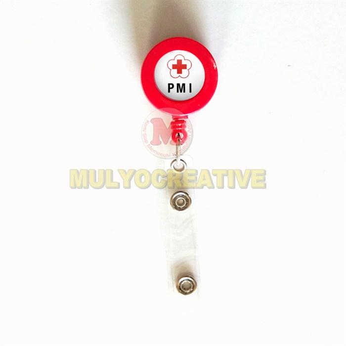 Jual ID Card Yoyo PMI Gantungan ID Card Holder Logo Palang Merah ...